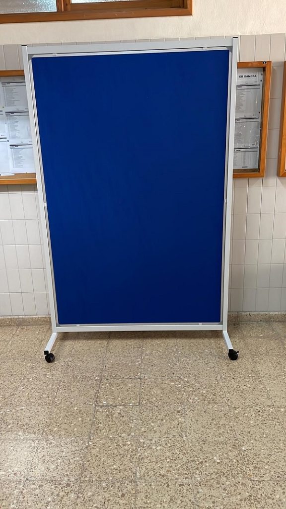 Biombo Expositor dupla face azul – Equipar